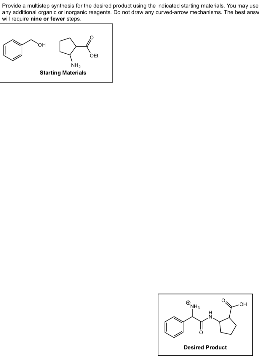 Solved Provide a multistep synthesis for the desired product | Chegg.com