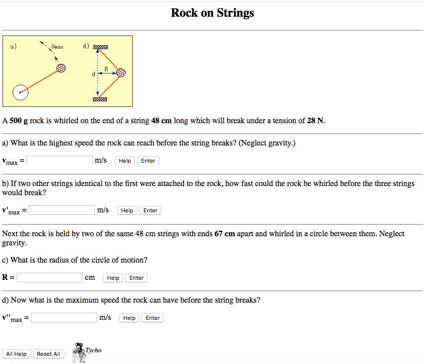 Solved Rock on Strings A 500 g rock is whirled on the end of | Chegg.com