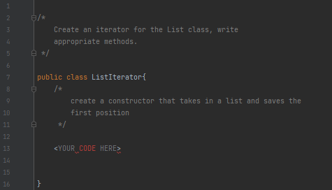 Solved 1 import java.util.Iterator; 2 1 related problem | Chegg.com