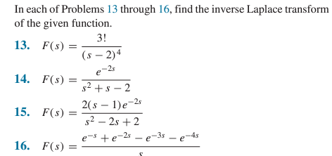 Solved In each of Problems 13 through 16, find the inverse | Chegg.com