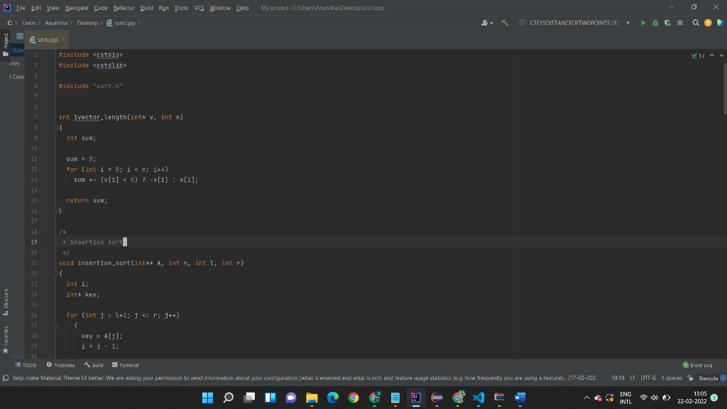 Solved You are given an integer vector which is represented | Chegg.com