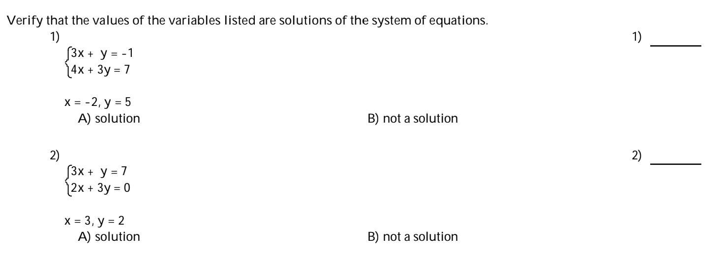 Solved Verify that the values of the variables listed are | Chegg.com