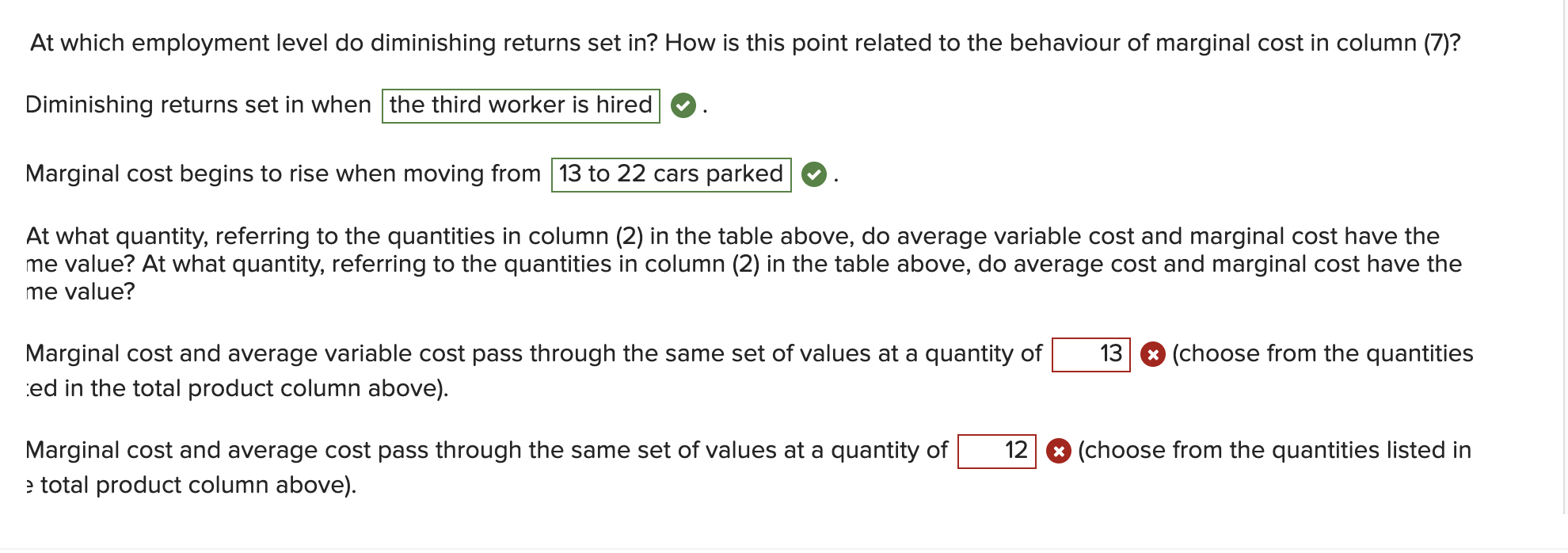 Solved Fill in the table, writing out dollars and cents e.g. | Chegg.com