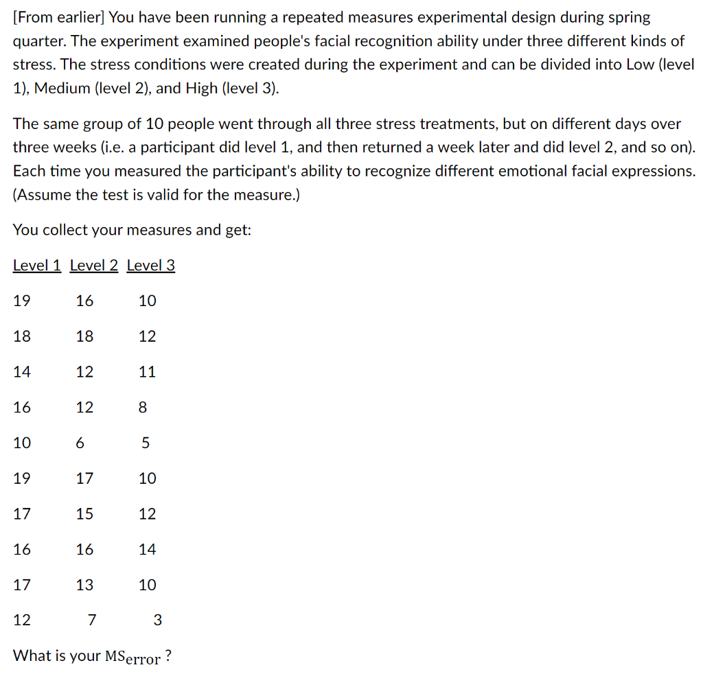 Solved Before you finish your F test, what is the Fcritical | Chegg.com