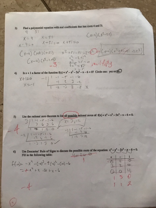 Solved Find a polynomial equation with real coefficients | Chegg.com