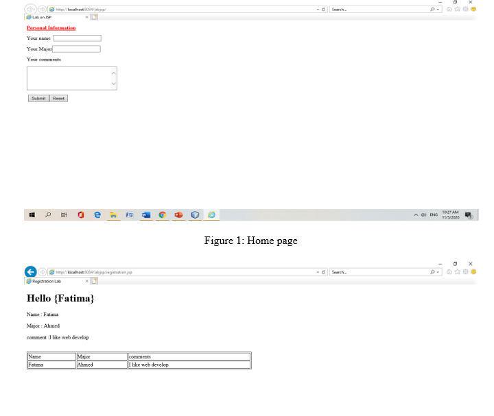 Solved Q1) Create a web application using JSP pages that can | Chegg.com