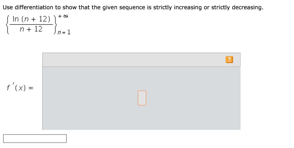 Solved Use differentiation to show that the given sequence | Chegg.com