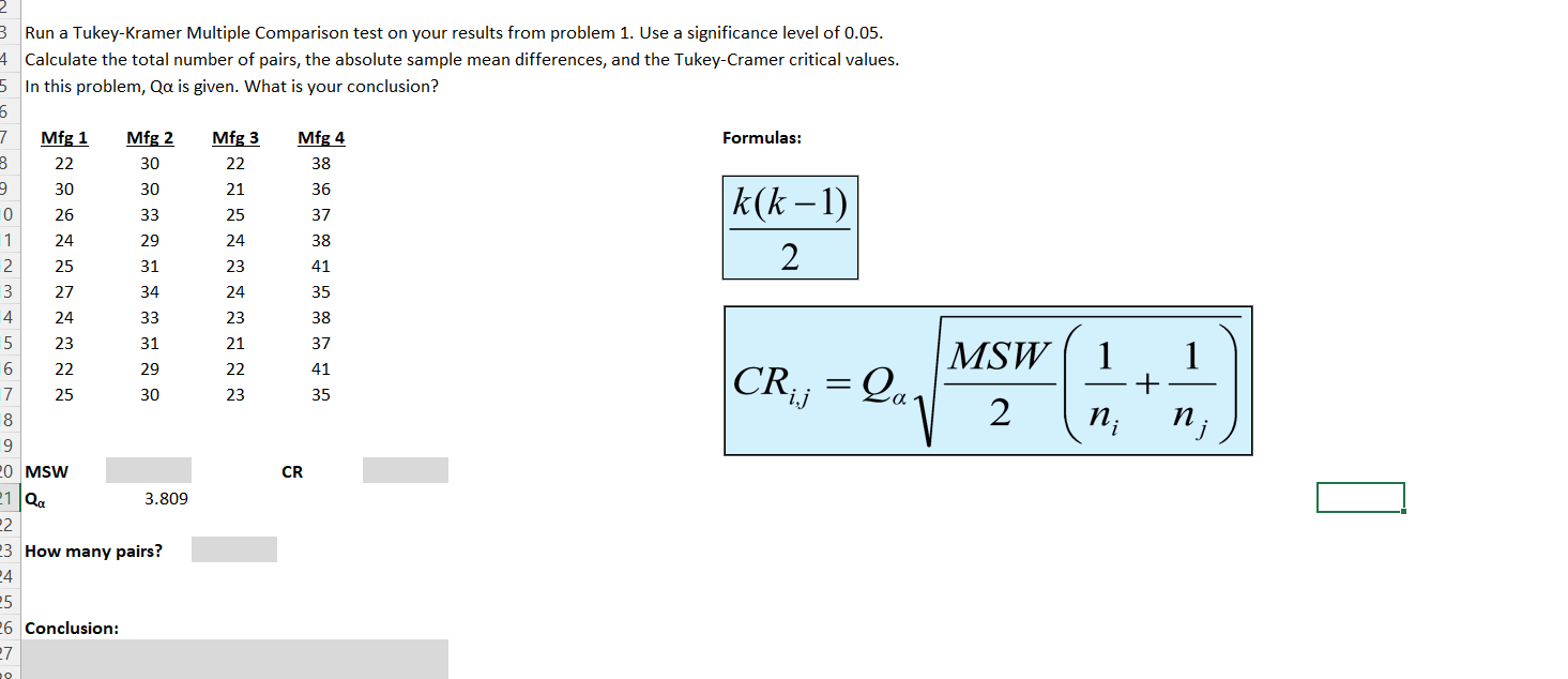 Solved HOW DO I SOLVE THIS USING EXCEL, specifically | Chegg.com