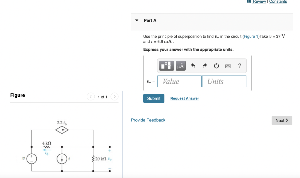 Solved Review | Constants Part A Use the principle of | Chegg.com