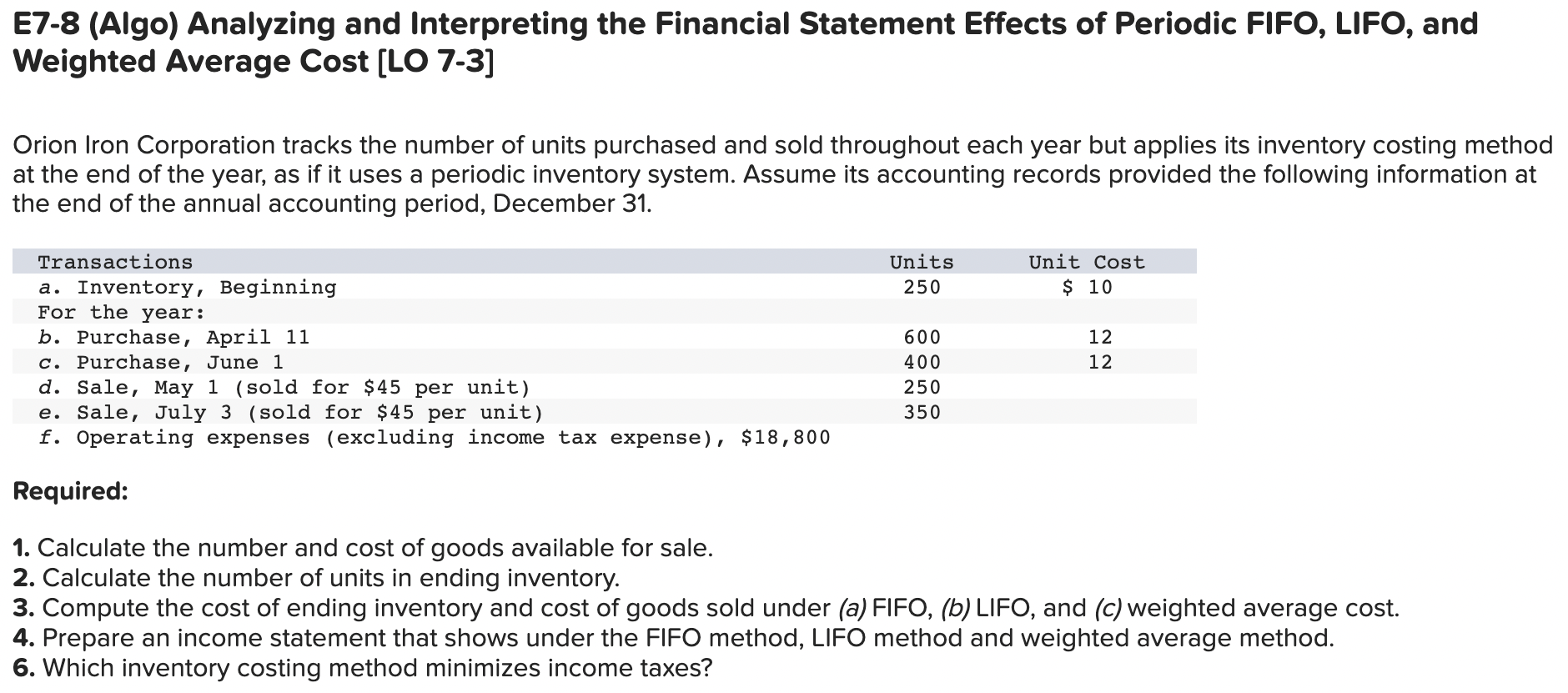 Solved E7-8 (Algo) Analyzing and Interpreting the Financial | Chegg.com