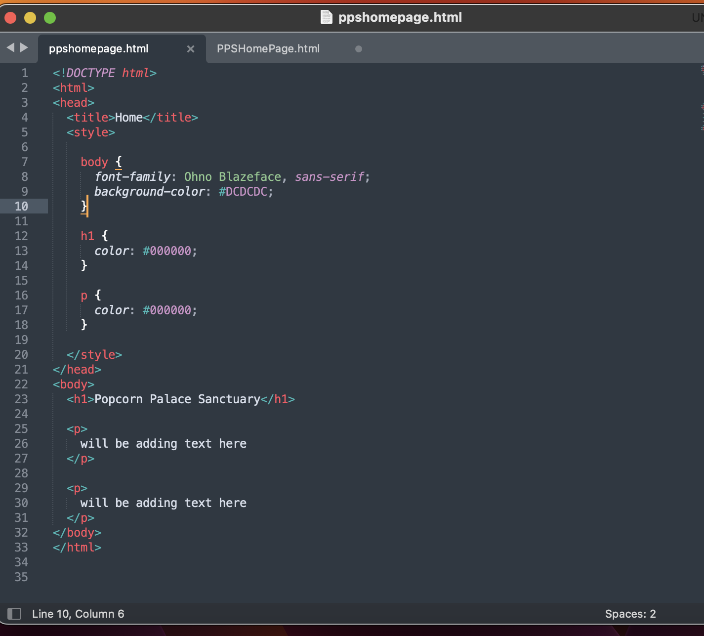 Solved Create a mockup of your personal website and your | Chegg.com