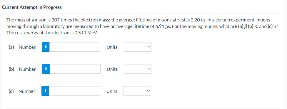 Solved The mass of a muon is 207 times the electron mass; | Chegg.com