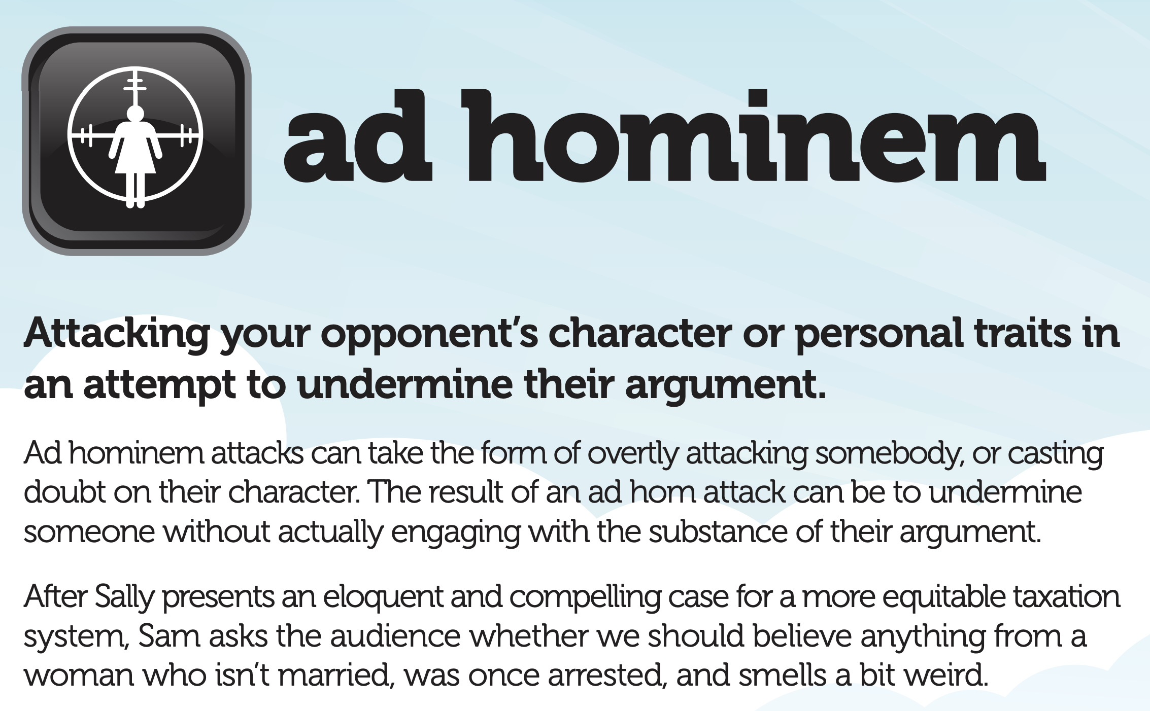Solved Misrepresenting someone's argument to make it easier | Chegg.com