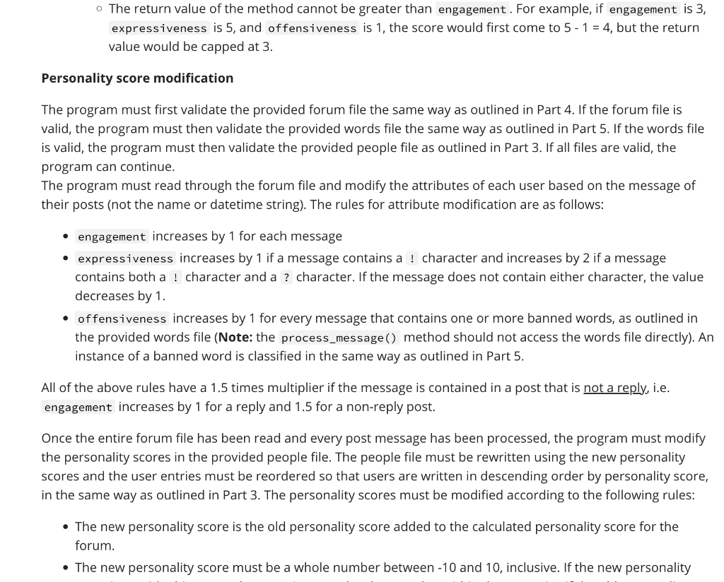 Your task is to create a program called moderator.py | Chegg.com