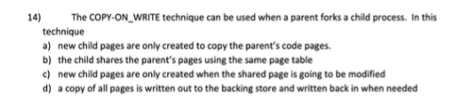Solved 13) The Second-Chance page replacement algorithm when | Chegg.com