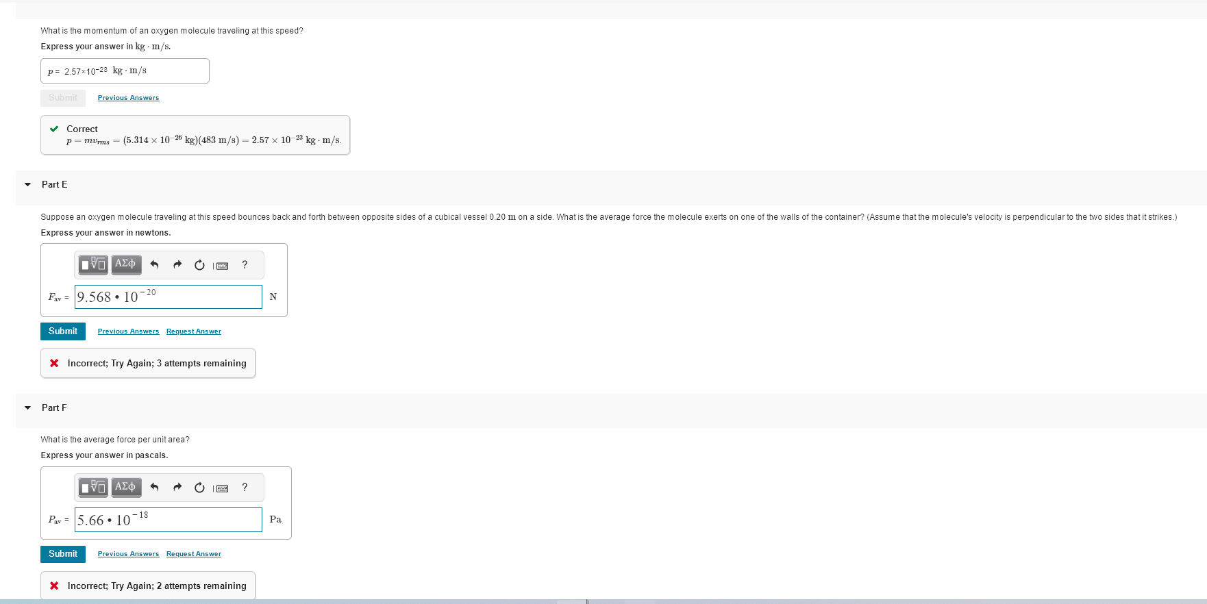 Solved Suppose an oxygen molecule traveling at this speed | Chegg.com