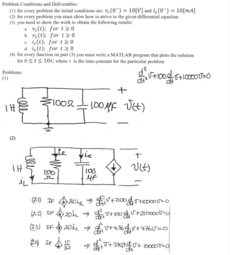 Solved Problem Conditions and Deliverables: (1) for every | Chegg.com