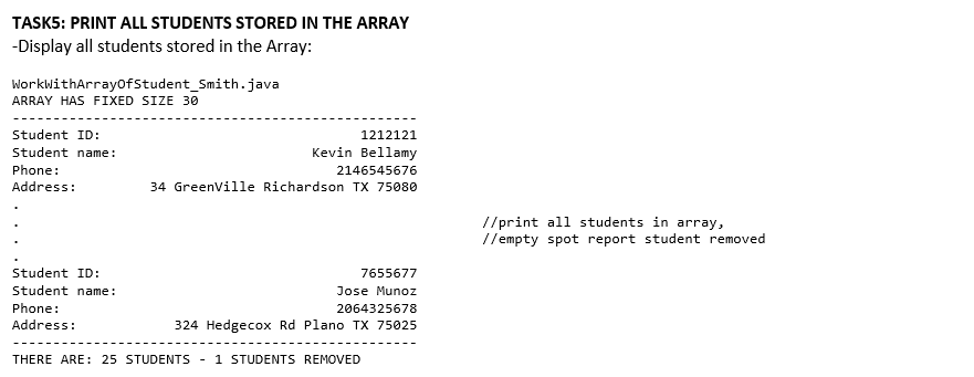 Solved Java - Practice with Array, ArrayList, | Chegg.com