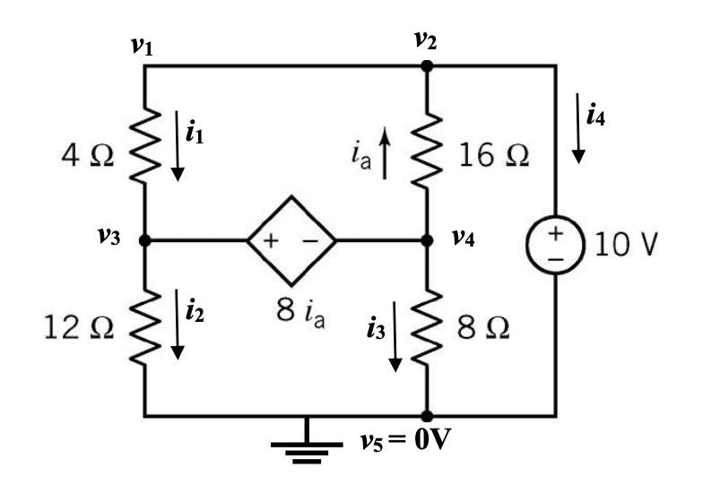 Solved v1 = 10V v2 = 10V. v3 = 5.455V. v4 = | Chegg.com