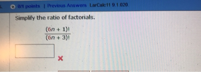 Solved 0t points 1 Previous Answers Larcalc11 9 1 020 | Chegg.com