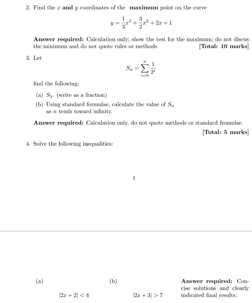 Solved 2. Find the r and y coordinates of the maximum point | Chegg.com