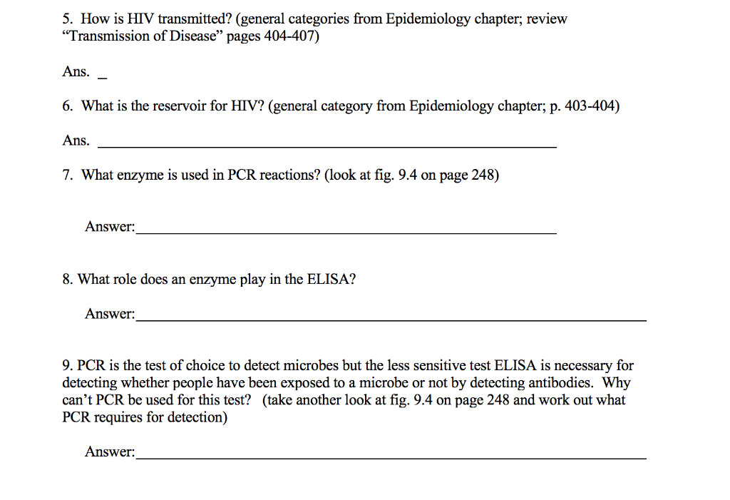 Solved 5. How is HIV transmitted? (general categories from | Chegg.com