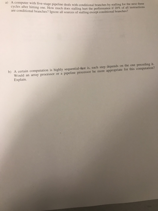 Solved 1. (30 pts) The basic pipeline for DLX has five | Chegg.com