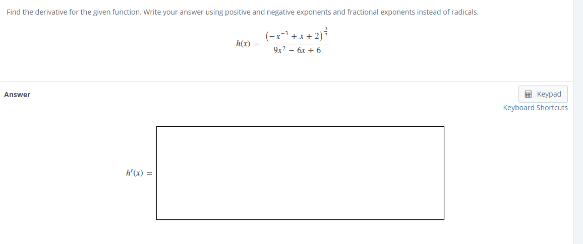 Solved Find The Derivative For The Given Function Write 4803