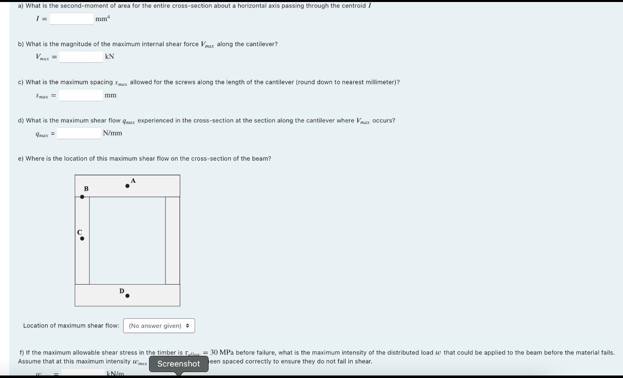 Solved Question 3: Shear Flow of Built-Up Members (30 Marks) | Chegg.com