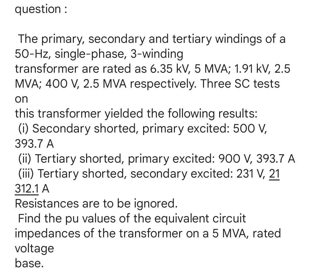 Solved question : 1 The primary, secondary and tertiary | Chegg.com