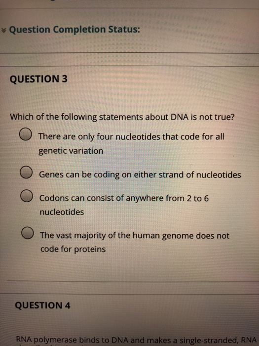 Solved Question Completion Status: QUESTION 3 Which of the | Chegg.com