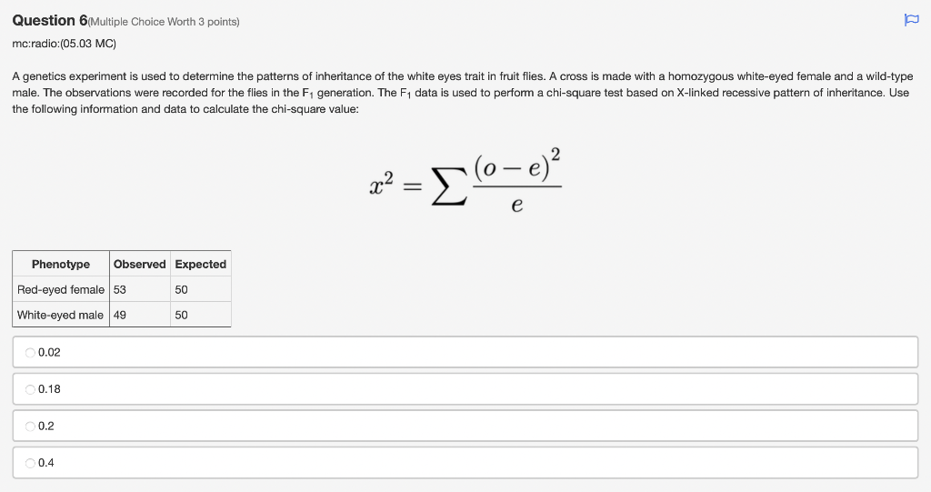 Solved Question 6 Multiple Choice Worth 3 points) | Chegg.com
