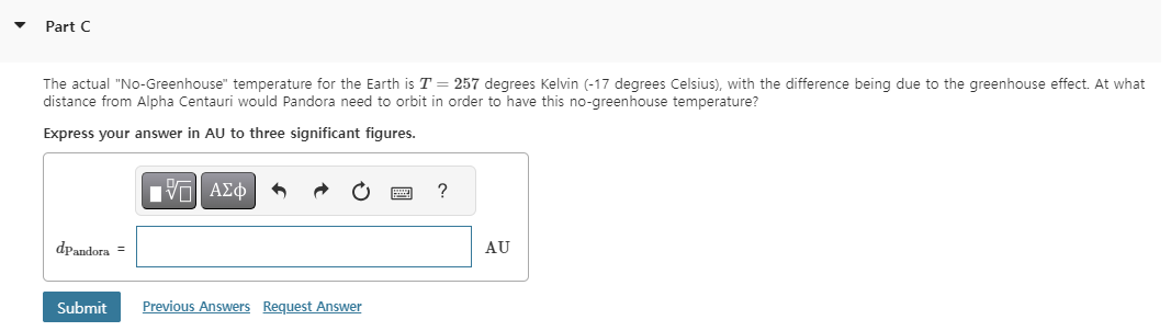 Solved The actual "No-Greenhouse" temperature for the Earth | Chegg.com