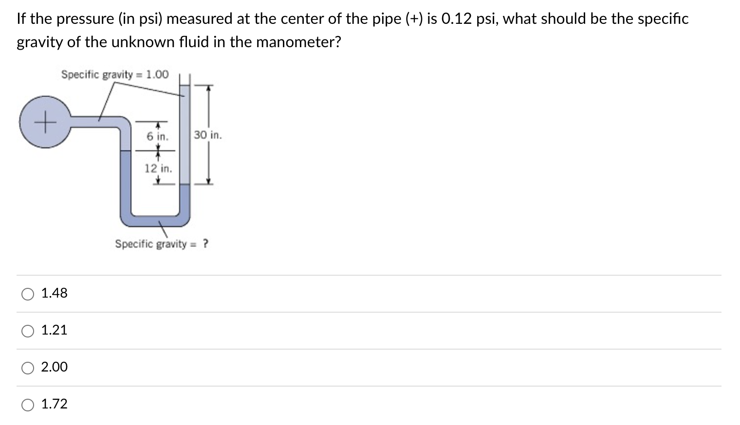 Solved If the pressure (in psi) measured at the center of | Chegg.com