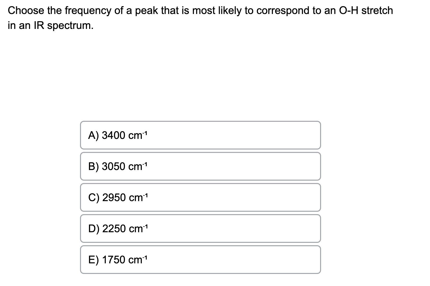 Solved Choose the frequency of a peak that is most likely to | Chegg.com