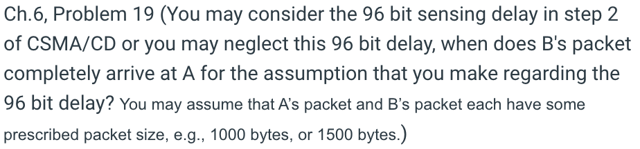 Solved Ch.6, Problem 19 (You may consider the 96 bit sensing | Chegg.com