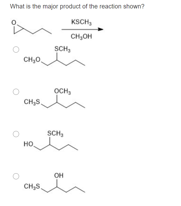 Solved What is the major product of the reaction shown? | Chegg.com