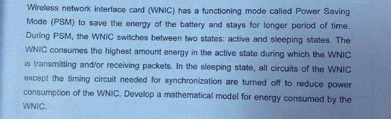 Wireless network interface card (WNIC) has a | Chegg.com