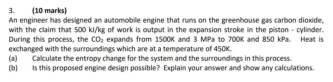 Solved 3. (10 marks) An engineer has designed an automobile | Chegg.com