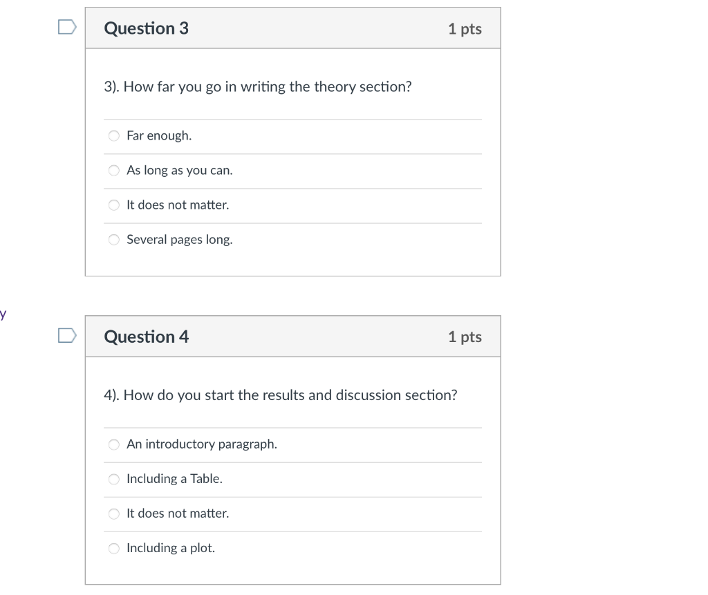Solved 3). How far you go in writing the theory section? Far | Chegg.com