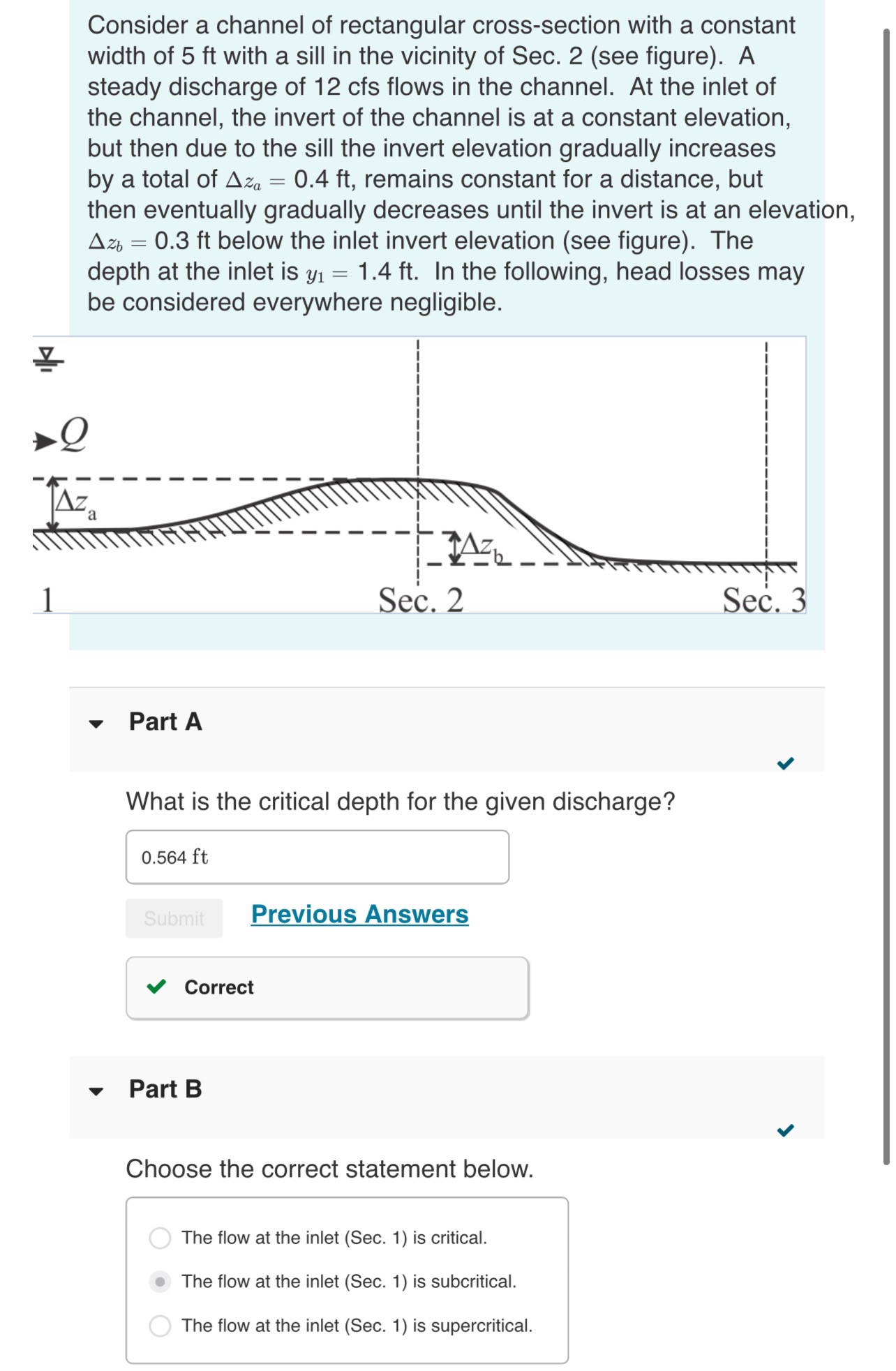 Consider a channel of rectangular cross-section with | Chegg.com