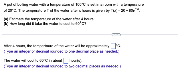 Solved A pot of boiling water with a temperature of 100∘C is | Chegg.com