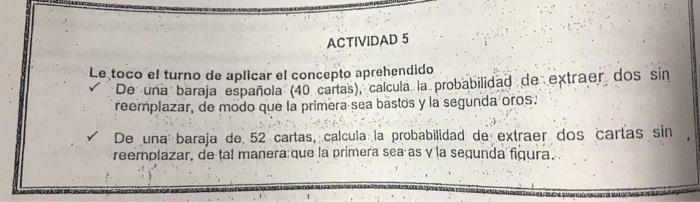 Solved From a Spanish deck (40 cards) calculate the | Chegg.com
