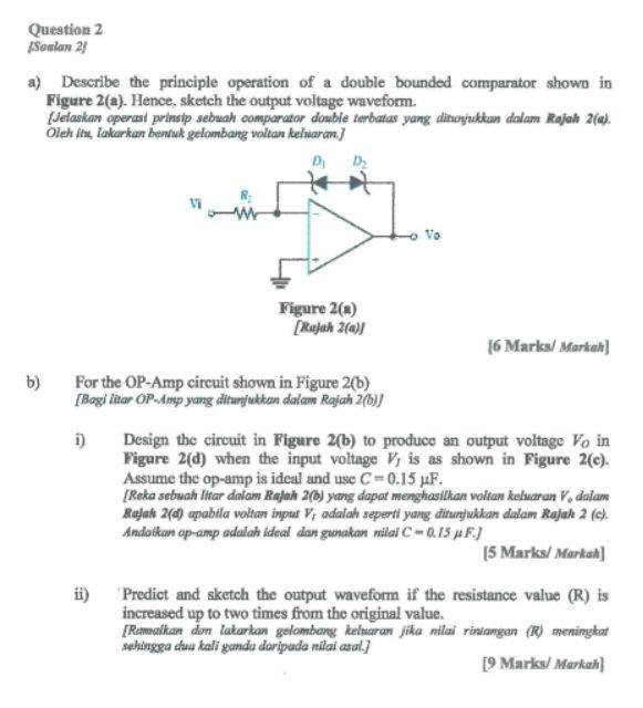 Solved a) Describe the principle operation of a double | Chegg.com