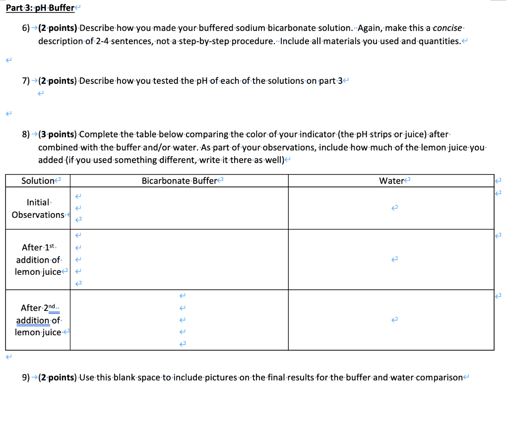 pH and Buffers What You'll Need: Part 1 Part 3 Stove | Chegg.com