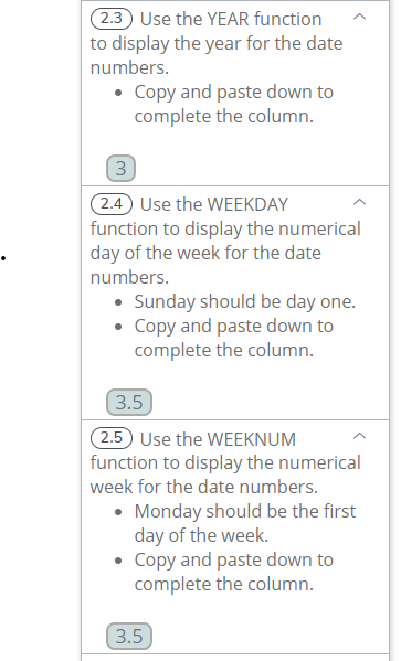 Solved (2.6) Use the HOUR function to display the hour for | Chegg.com