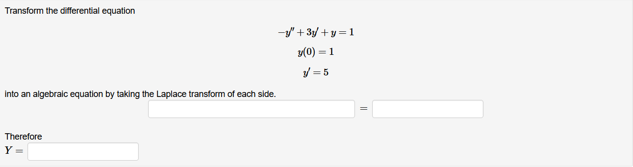 Solved Transform the differential equation | Chegg.com