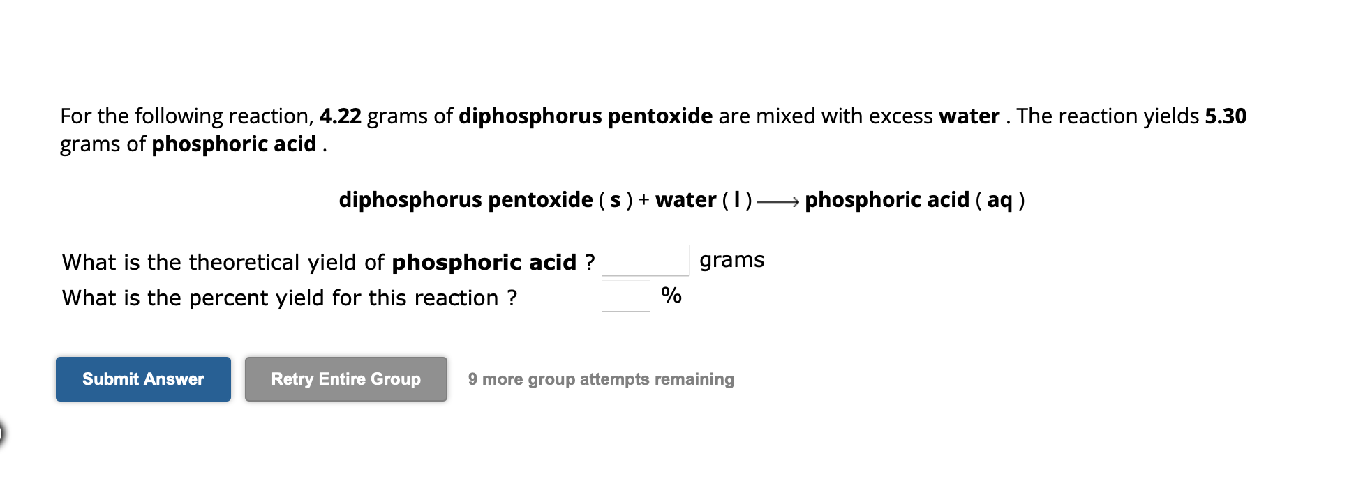 Solved For the following reaction, 4.22 grams of | Chegg.com