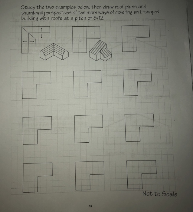 L Shape Top View Building