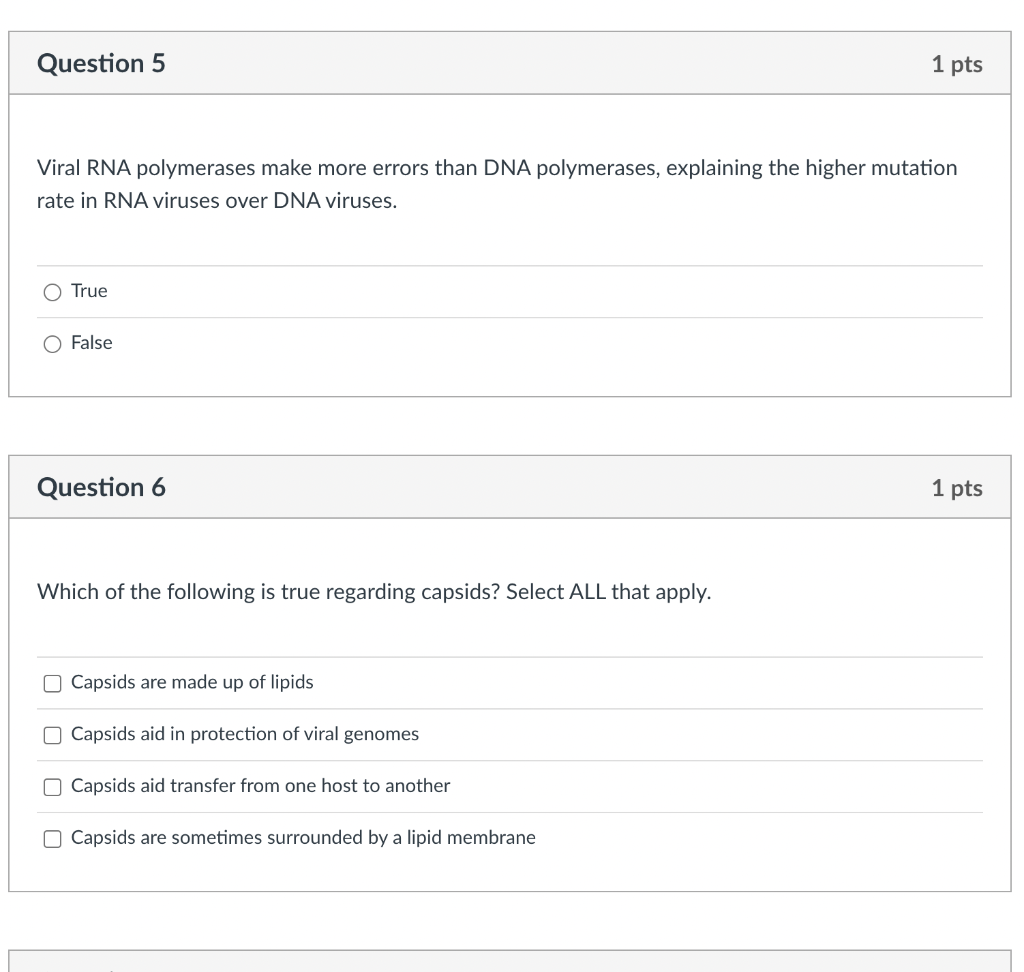Solved Viral RNA polymerases make more errors than DNA | Chegg.com
